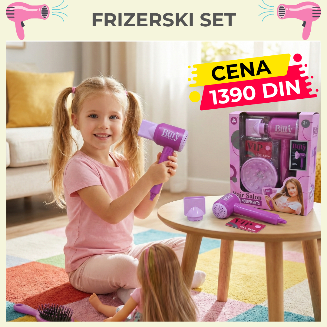 Frizerski Set - Postani Frizerka! 💇‍♀️👑 – SuperPoklon